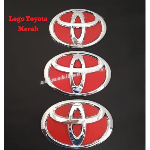 Jual Red Emblem Toyota - Logo - Lambang Toyota Merah - 12 - Kota ...