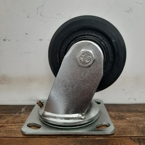 Jual RODA TROLLEY TROLI BESI LAPIS KARET 4 INCH HEAVY DUTY HIDUP - Kab ...