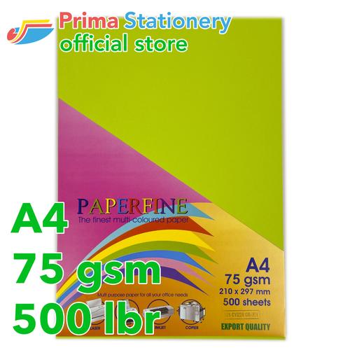 Jual Paperfine Kertas HVS Warna A4 IT 321 Cyber Green Rim isi 500 lbr ...