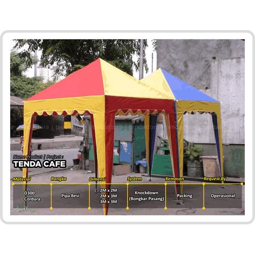 Jual Tenda Dagang Cafe | Lipat | 2M x 2M | Terpal Tenda - Biru - Kota ...