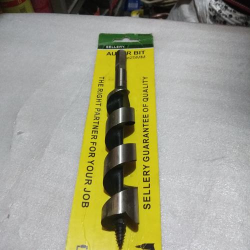 Jual mata bor kayu spiral panjnang auger wood bit drill 25mm x 19cm ...