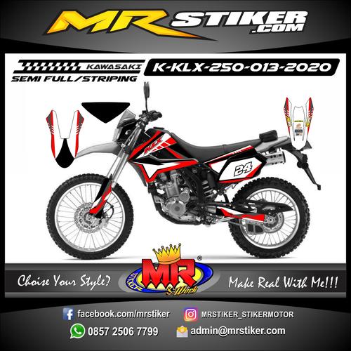 Jual Decal Stiker Motor Kawasaki KLX 250 Laminasi Tebal Grafis Keren ...