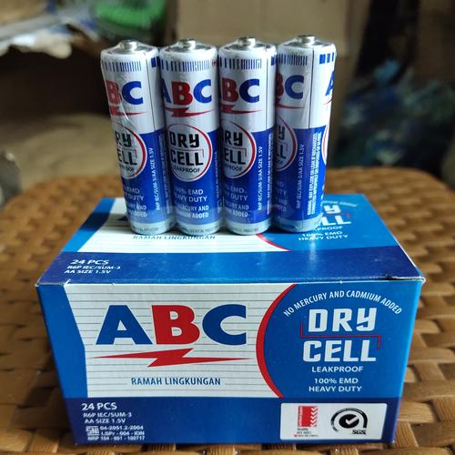 Jual baterai ABC batrai AA A2 biru r6p per biji - Kab. Bogor - Benua ...