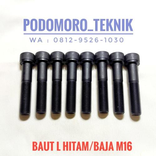 Jual BAUT L HITAM/BAJA M16*60 BAUT L M16X60 - Kab. Bekasi - PODOMORO_TEKNIK | Tokopedia