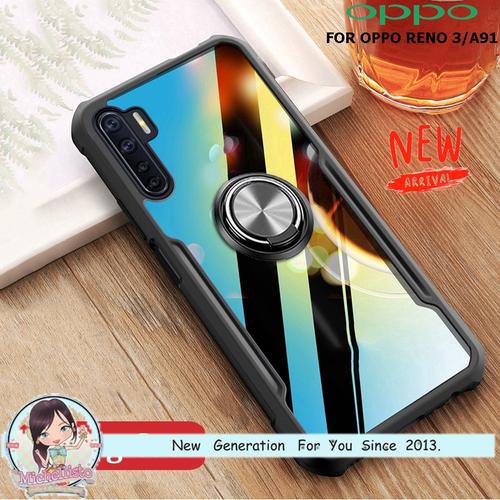 Jual Case OPPO Reno 3 A91 Ring Transparan CLEAR JAZZ SERIES Casing ...