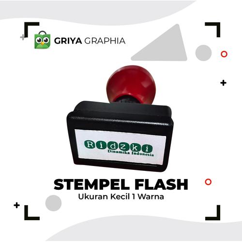 Jual Stempel Flash Otomatis | Ukuran Kecil 2 warna | Pengerjaan kilat ...
