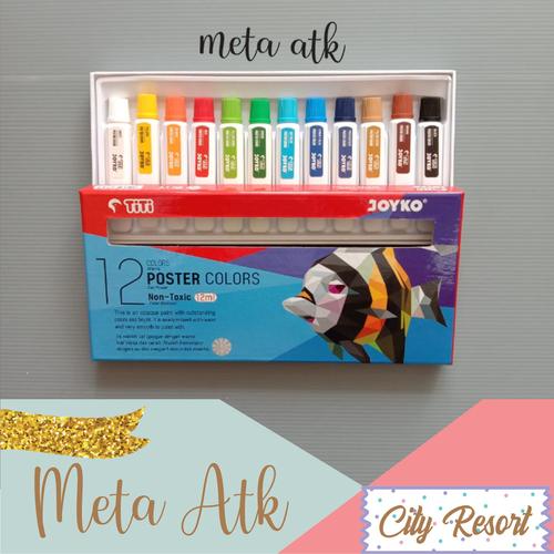 Jual Poster Color / Cat Poster Tube Joyko TiTi POC-12ML-12 Warna ...