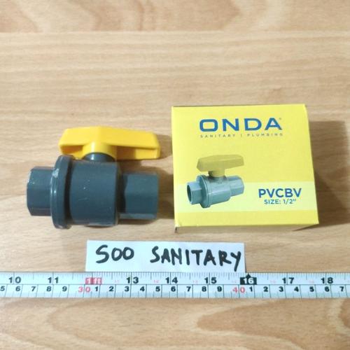 Jual Ball Valve Onda PVCBV 1/2" pvc sanitary ballvalve stopkran stop ...