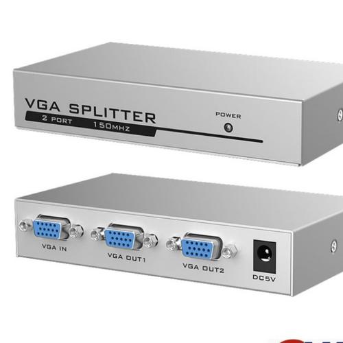 Jual VGA Splitter 2 Port 1 Input 2 Output untuk LCD Display dengan Resolusi 1920x1440 dan Jarak ...