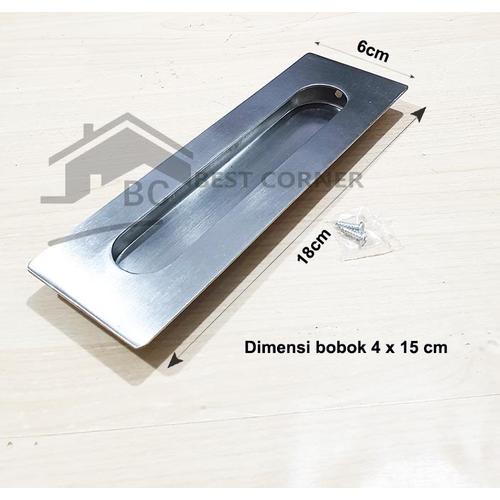 Jual Tarikan tanam Pintu Sliding / Handle Tanam Stainless / Com 6 x 18 ...