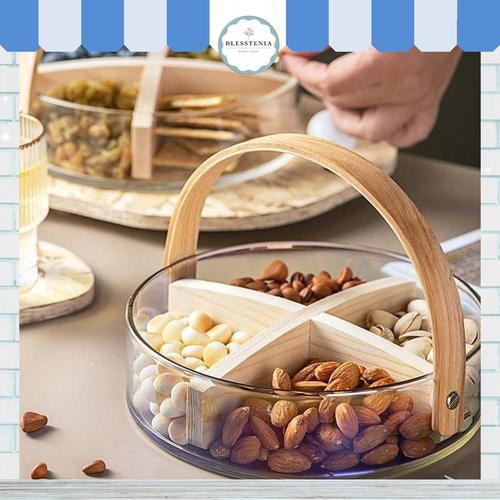 Jual Tempat kue kaca kekinian | Luxury dried fruit snack plate nordic ...
