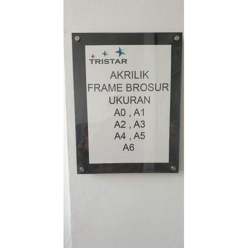 Jual Akrilik poster dinding A4/ 3mm+3mm(background hitam +clear ...