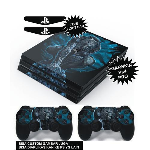 Jual Garskinn PS4 PRO (2 skin stick + free lightbar).... Bisa custom ...