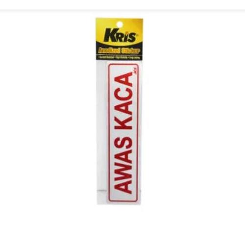 Jual KRIS STIKER AWAS KACA STICKER SIGN LABEL ANODIZED - Jakarta ...