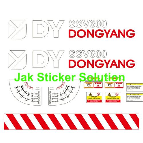 Jual Stiker Crane Dongyang SSV600 - Kab. Cirebon - Sticker Alat Berat ...