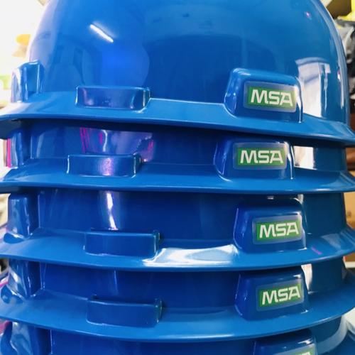 Jual Helm MSA Ori Fastrack biru/helm safety MSA Original+tali dagu ...