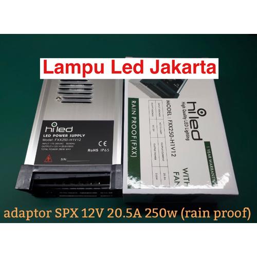 Jual Trafo HILED rainproof 20,8a (250watt) 12v. Powersupply rainproof ...