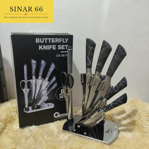 Promo OXONE PISAU SET BUTTERFLY KNIFE SET 8 IN 1 OX 981 N OX 981N Cicil ...