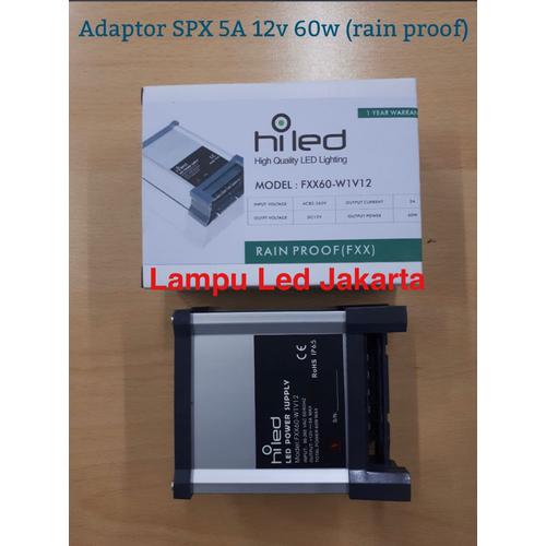 Jual Trafo HILED rainproof 5a (60watt) 12v. Powersupply rainproof ...