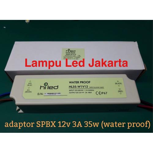 Jual Trafo HILED outdoor 3a (35watt) 12v. Powersupply outdoor - Jakarta ...