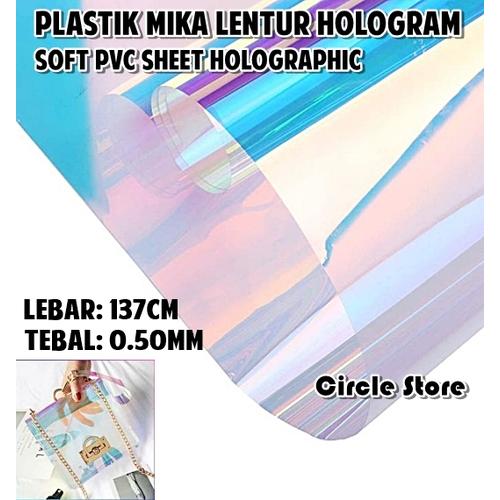 Jual Plastik Mika Lentur PVC Holographic Clear Lebar 137cm Tebal 0,50mm - Jakarta Pusat - Circle ...