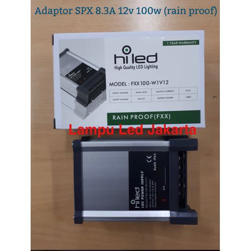 Jual Trafo HILED rainproof 8,3a (100watt) 12v. Powersupply rainproof ...