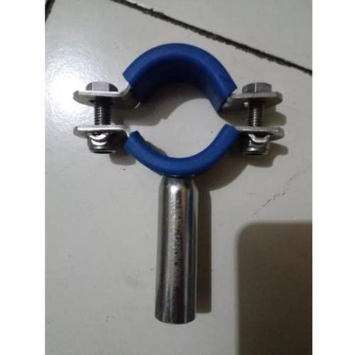 Jual Pipe clamp 2" - Pipe holder with rubber 2" - Klem pipa sanitary 2 ...