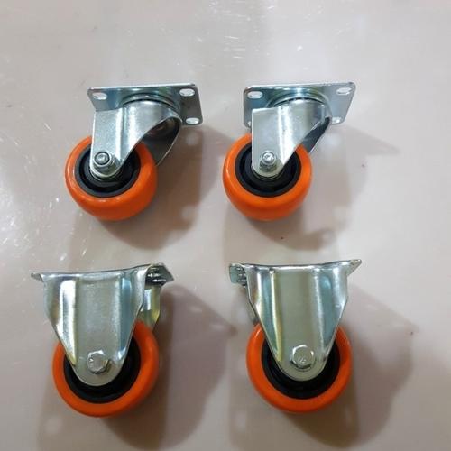 Jual RODA TROLI POLYURETHANE 3 INCHI SET MATI DAN HIDUP TROLLEY BEARING ...