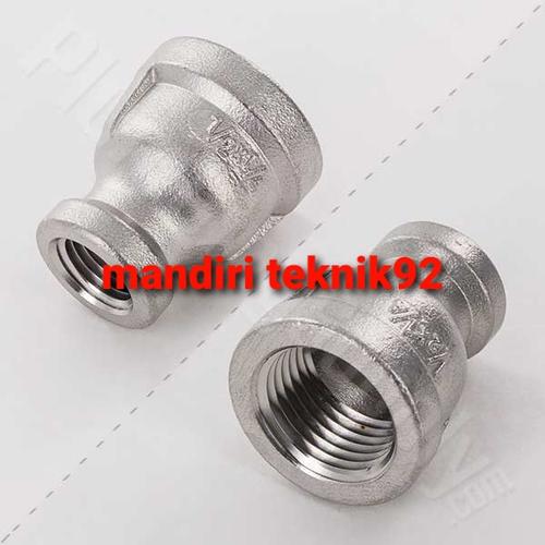 Jual Reducer 3/4" X 1/2" Stainless Steel 304 Threaded Class 150 ...