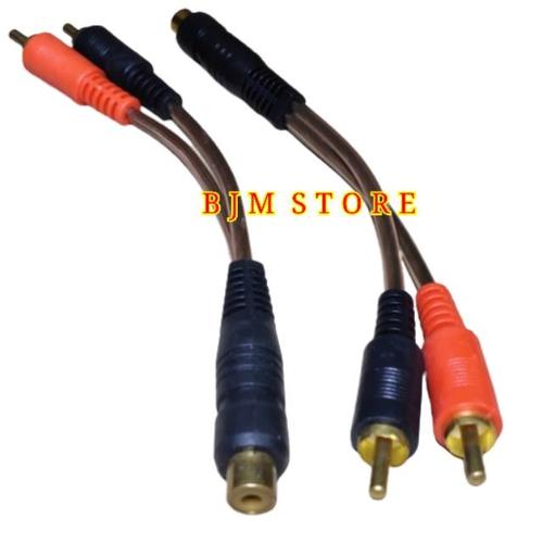 Jual KABEL RCA JUMPER Y - 2 RCA MALE TO 1 RCA FEMALE JACK AUDIO JUMPER ...
