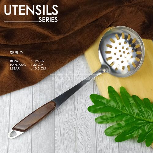 Promo Centong Besar Lubang sendok kuah sup sayur ladle tebal stainless ...