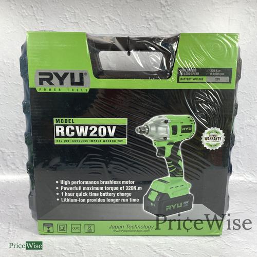 Jual Mesin Bor Impact Baterai 20V Ryu / Cordless Impact Wrench RCW20V ...