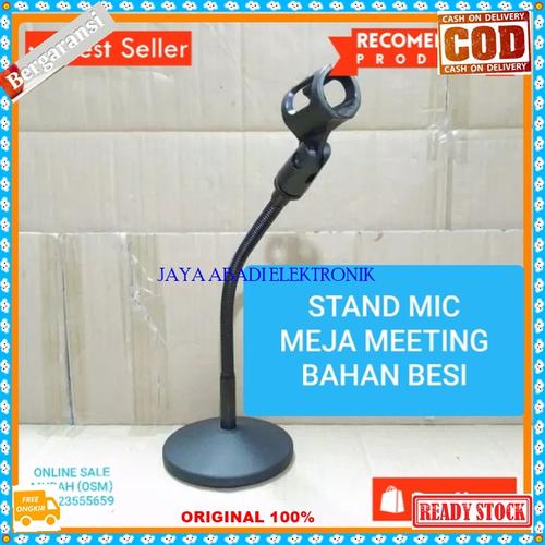 Jual ORIGINAL Stand Mic Meja full besi flexsible standing mimbar TIANG ...