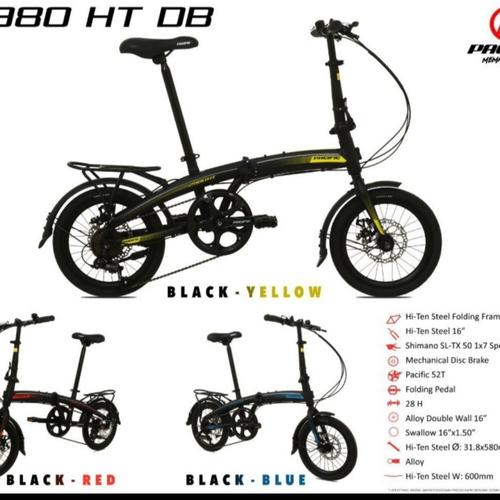 Jual Sepeda Lipat 16 Inch PACIFIC 2980 HT DB 7 speed - Kab. Tangerang ...