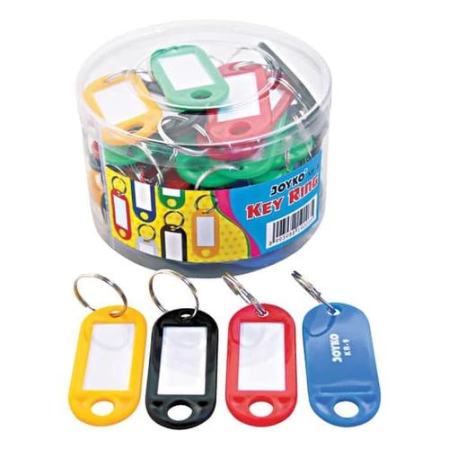 Promo KEY RING ISI 50 GANTUNGAN KUNCI NAME TAG LABEL KUNCI JOYKO KR-8 ...