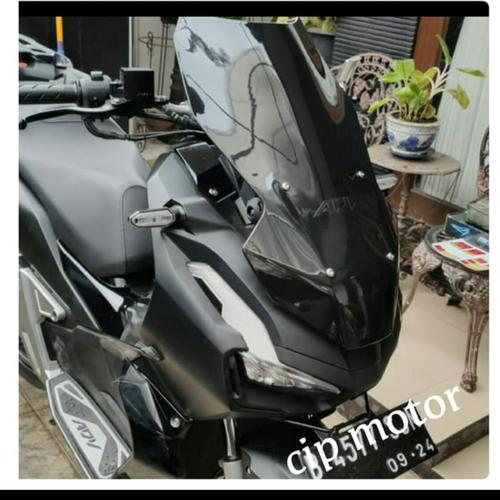 Jual Ws Visor Windshield ADV 150 Tinggi Model Ori Hitam Clear Rayben ...
