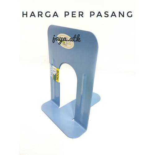 Jual PEMBATAS BUKU BESI BOOK END BOOKEND PENAHAN BUKU BESI MAGAZINE ...
