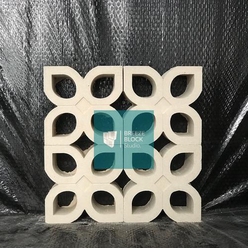 Jual roster beton / loster beton melati oval putih 20X20 - Kab ...