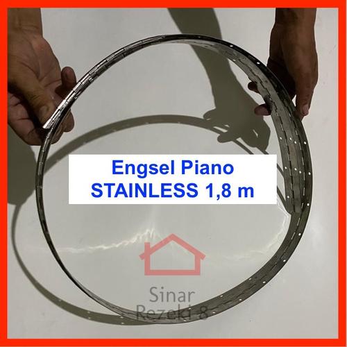 Jual Engsel Piano STAINLESS STEEL 1,8 METER 180 cm Pintu Lemari Box ...