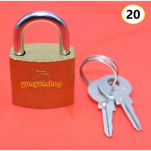 Jual GEMBOK KUNING KECIL 20mm SERBAGUNA GENBOK MINI GEMBOK ANTI MALING ...