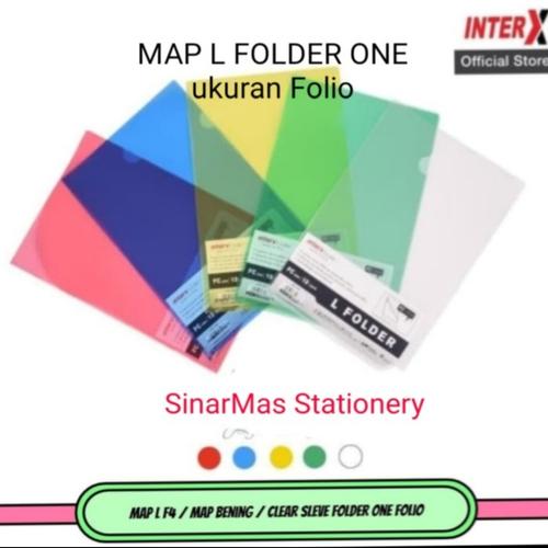 Jual Map L Plastik Folder One Transparan - Clear Sleeve L Folder One ...