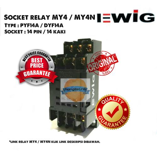 Jual SOCKET RELAY MY4/MY4N 14PIN 14KAKI MODEL OMRON PYF14A - Jakarta ...