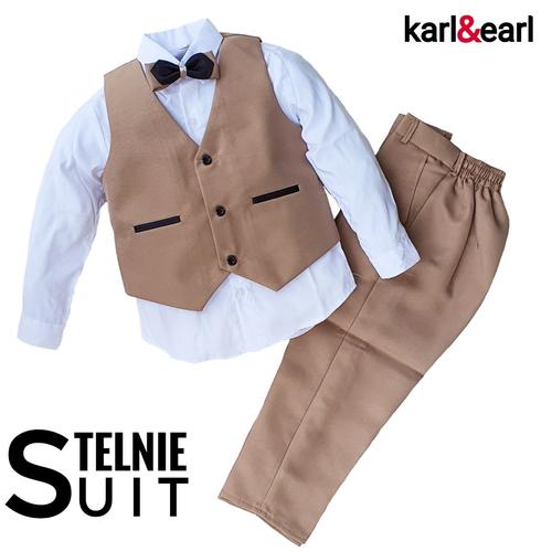 Jual STELNIE SUIT 4in1 WARNA KHAKI / SETELAN ROMPI ANAK / KARL&EARL ...