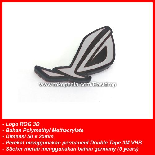 Jual Emblem ROG 3D Silver Badge Logo Laptop Kumputer Hp Gamer Republic ...
