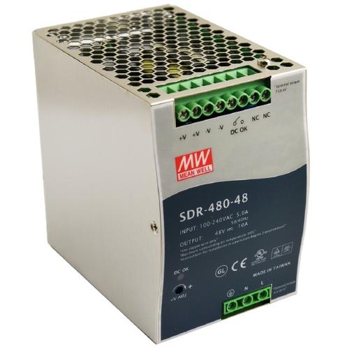 Jual SDR-480-48 - DIN RAIL POWER SUPPLY MEAN WELL 10A 48VDC - Jakarta ...