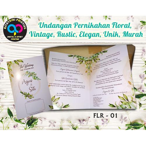 Jual Undangan Pernikahan Floral Vintage, Rustic, Elegan, Unik, Murah ...