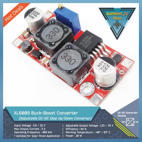 Jual XL6009 DC-DC Step Up / Down Buck-Boost Converter Module | 3A 20W ...