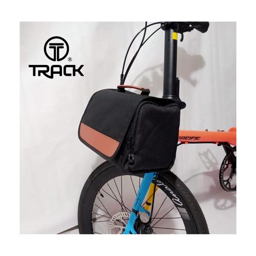 Jual tas front block sepeda lipat free tali selempang brompton trifold ...