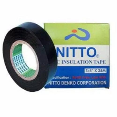 Jual isolasi lakban seal tape nitto nito unibel hitam 3/4 x 25m 25mtr ...