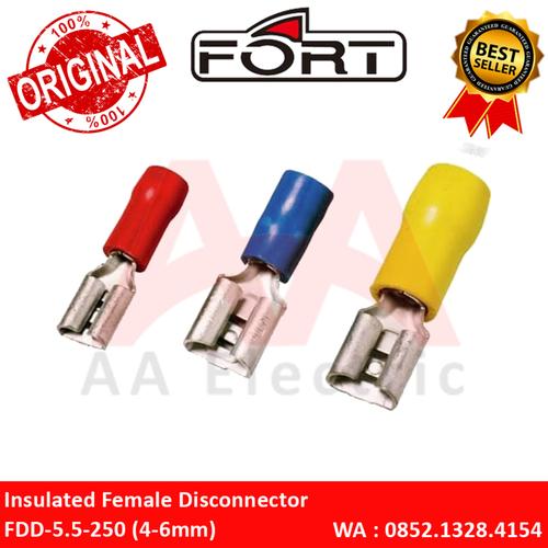 Jual Skun Female / Insulated Female Disconnector 4-6mm - Jakarta Pusat ...